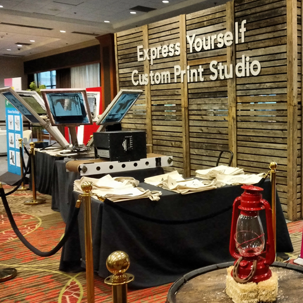 Live Screen Printing - Mobile On Site Las Vegas Printing - Event T Shirts